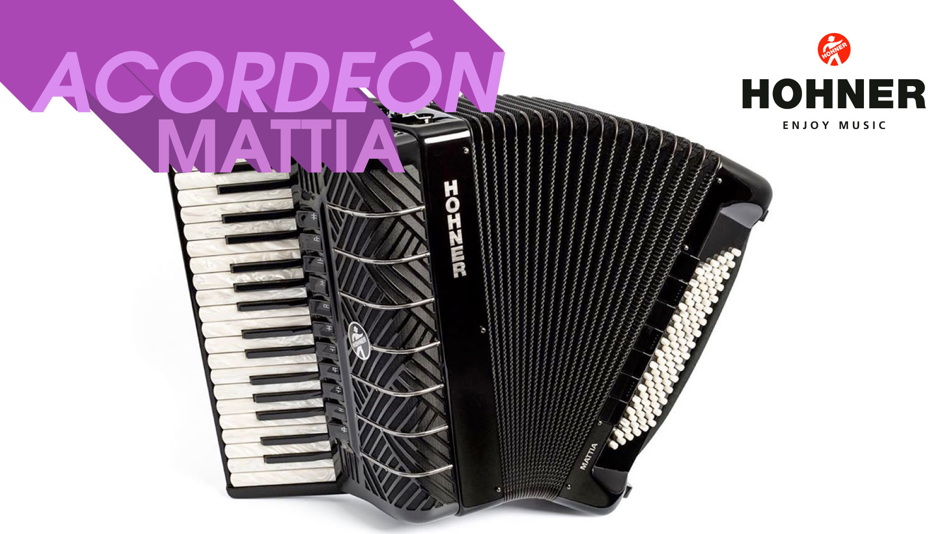 Acordeón de piano cromático HOHNER Mattia IV: diseñado en Alemania y ...